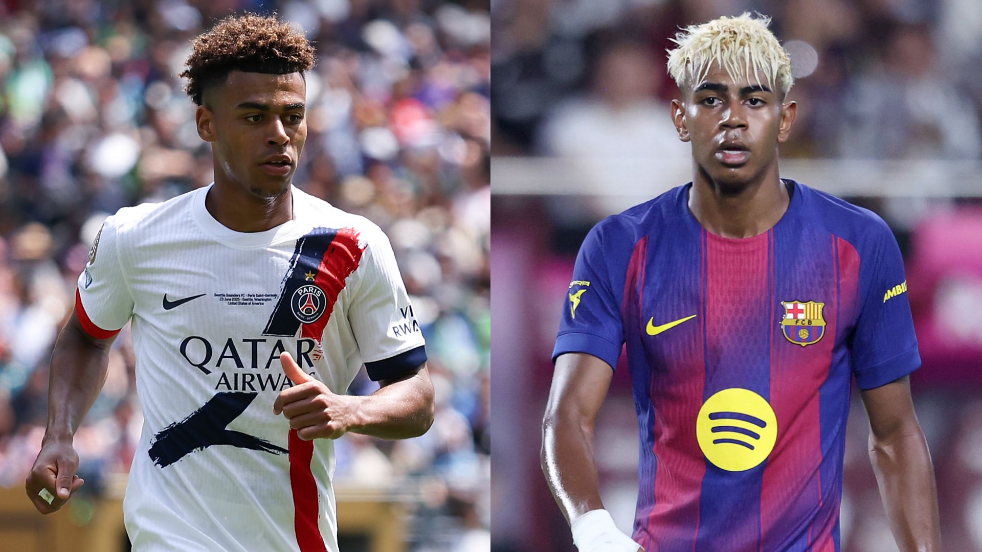 VIDEO: PSG's Desire Doue claims he is 'definitely' BETTER than Barcelona star Lamine Yamal ...